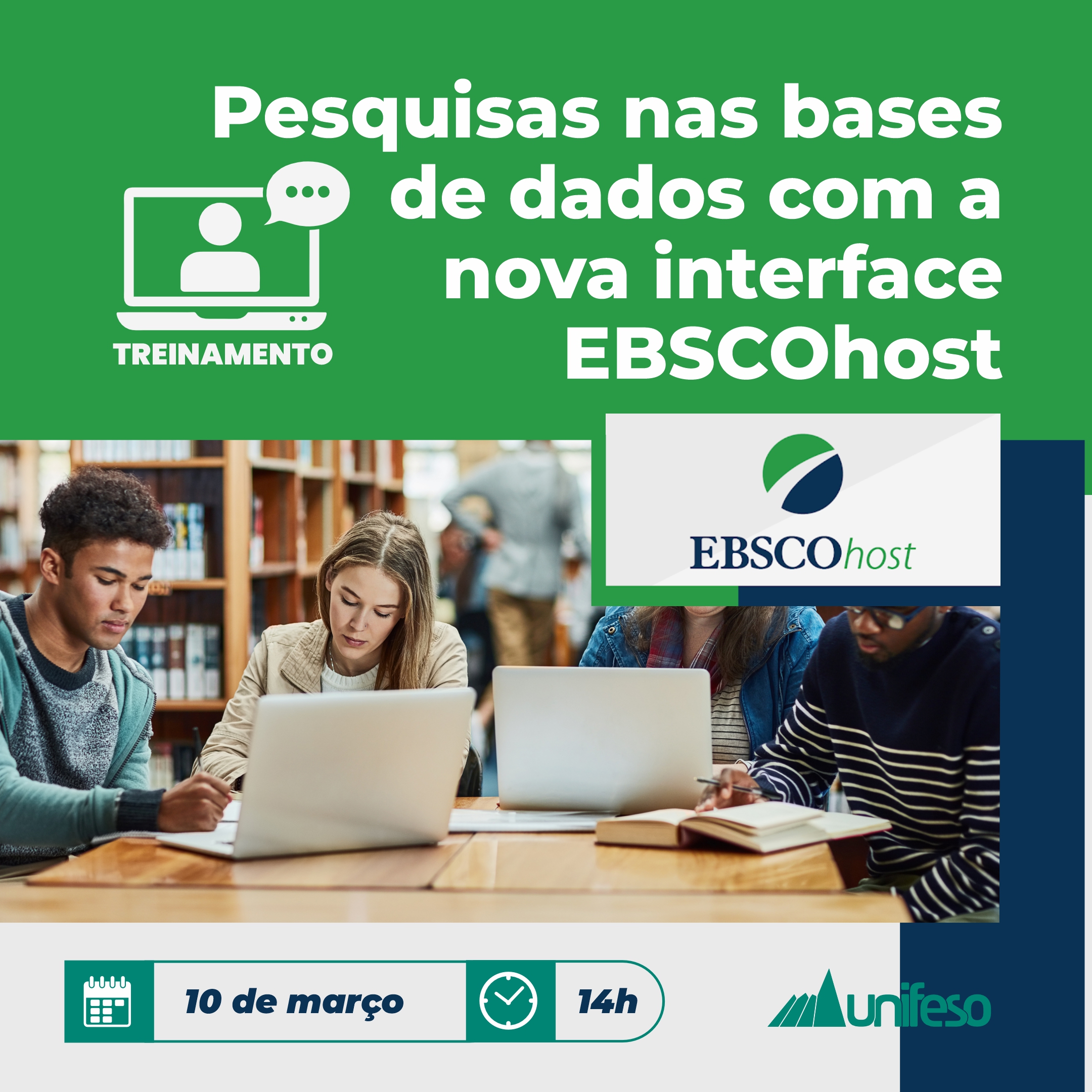 Treinamento: Pesquisas nas bases de dados com a nova interface EBSCOhost - Unifeso